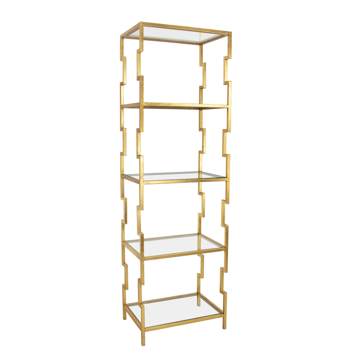 Gold Leaf 5 Shelf Bookcase – ABODE HOME