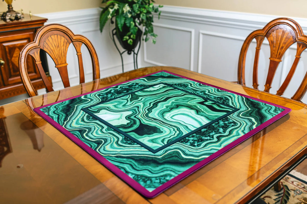 Green Malachite Mahjong Mat – ABODE HOME