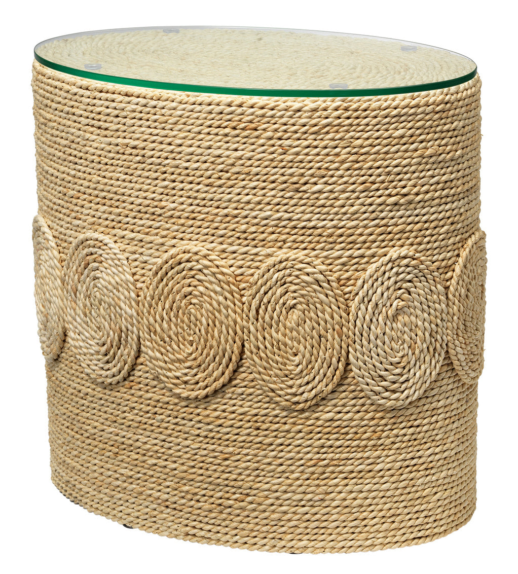 Barbados Oval Side Table – ABODE HOME