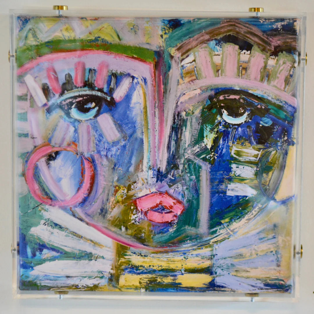 12" Chica Canvas in Acrylic Frame – ABODE HOME