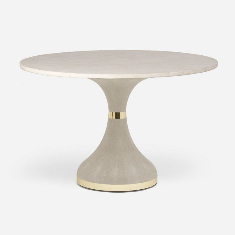 Shagreen Dining Table | Round Dining Table – ABODE HOME